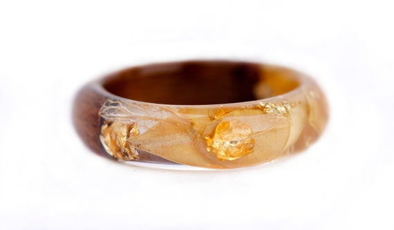 Wood Resin Rings Flower Resin Rings Mens Resin Rings Resin - Etsy