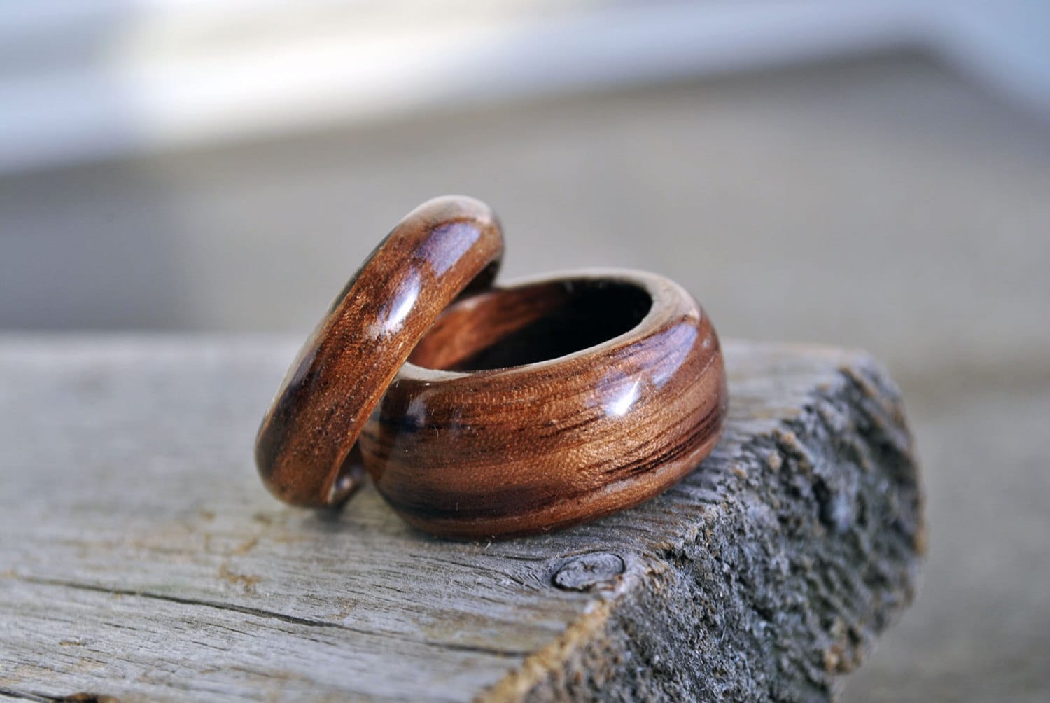 Ring Wood Wooden Ring Minimalist Wooden Rings Wooden Bands | Etsy