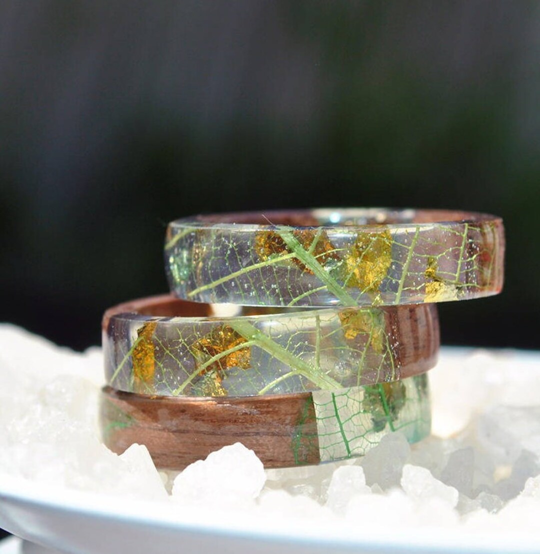 Handmade Green Plant Ring. Plant Lover Gift for Women, Hiking Gift for ...