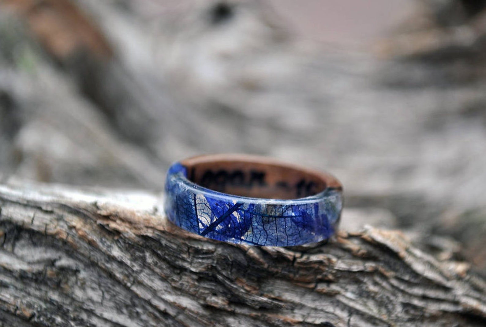 Flower Ring Blue Jewelry Blue Cocktail Ring Flower Ring - Etsy