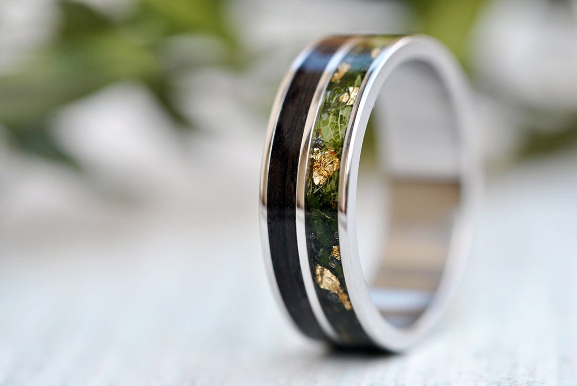 Titanium Wedding Band Titanium Ring Titanium Wedding Band Set - Etsy
