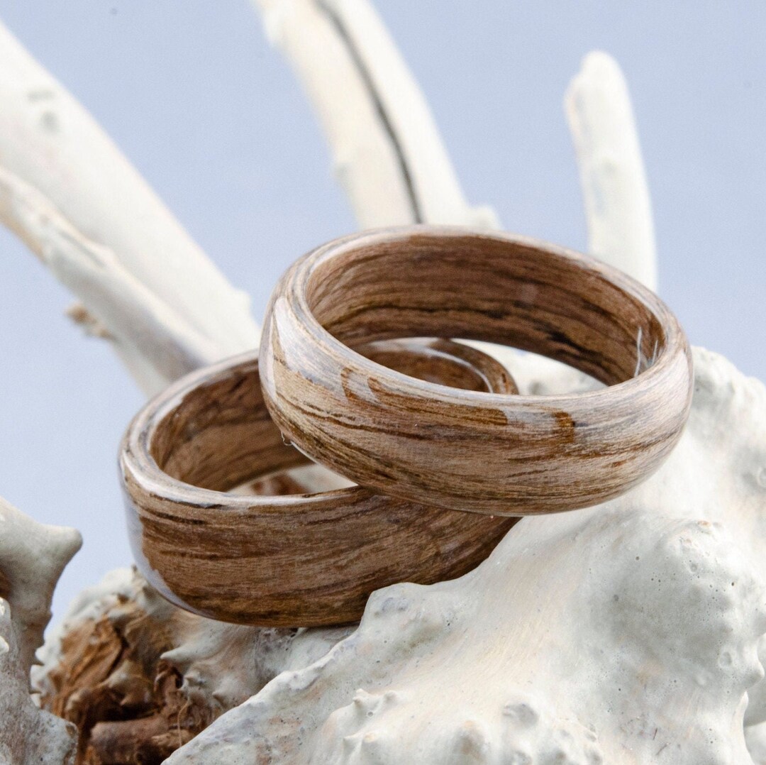 Wood Ring, 5 Year ,anniversary Wooden Ring, Custom Wooden Ring, Men ...