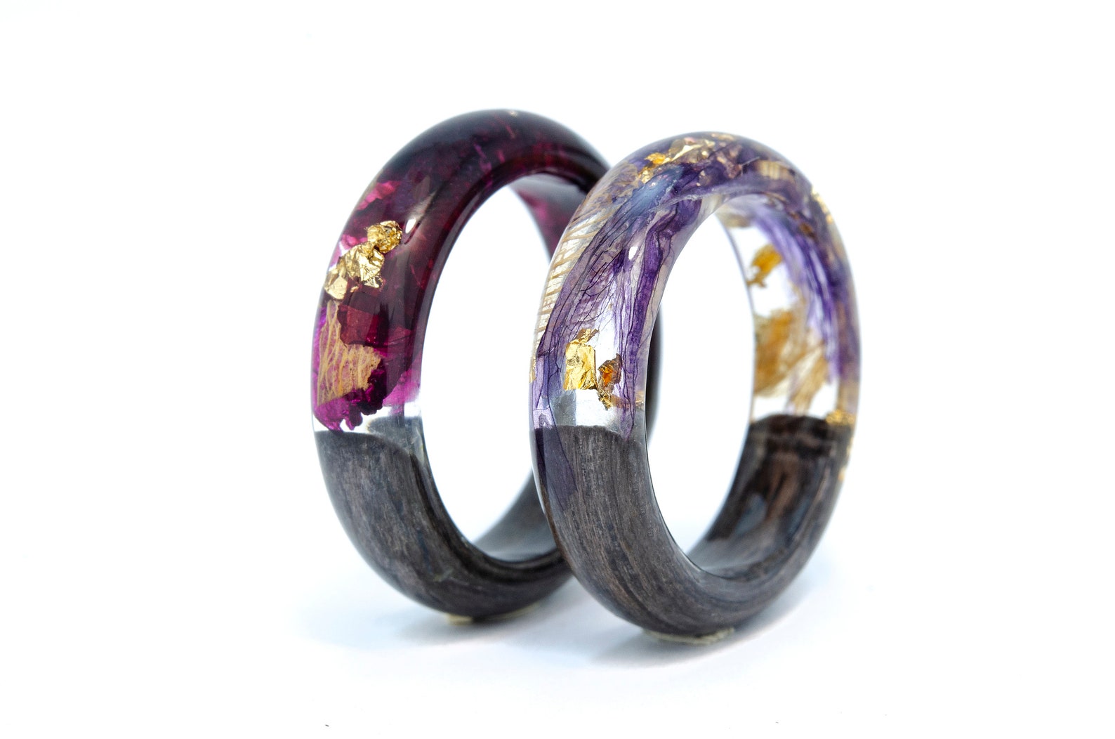 Wood Resin Rings Flower Resin Rings Mens Resin Rings Resin - Etsy