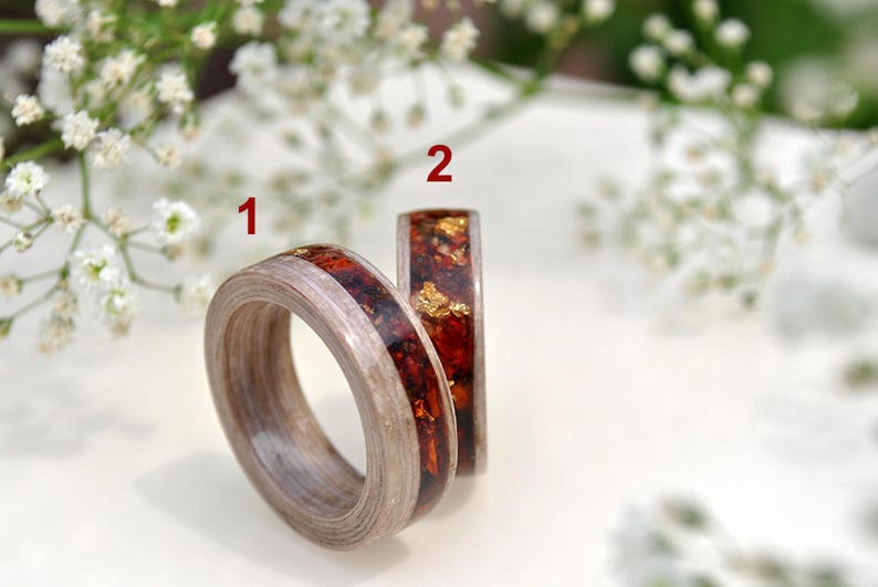 Wood Rings for Women 5 Year Anniversary 5th Anniversary Wood | Etsy
