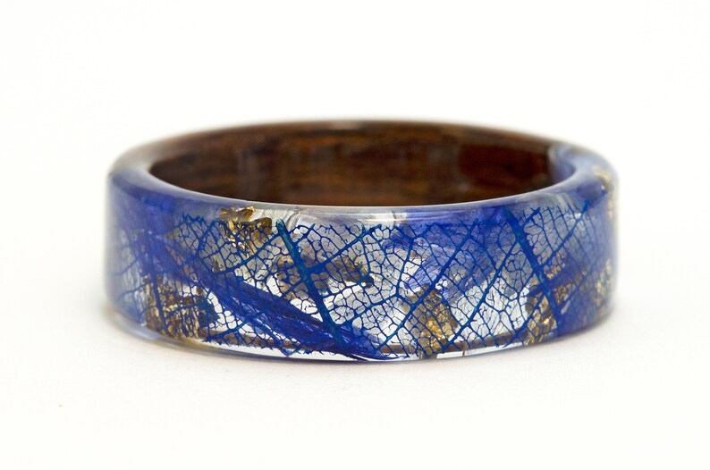 Flower Ring Blue Jewelry Blue Cocktail Ring Flower Ring - Etsy