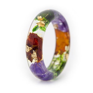 Real Moss Ring Nature Resin Green Moss Ring Engagement Ring - Etsy