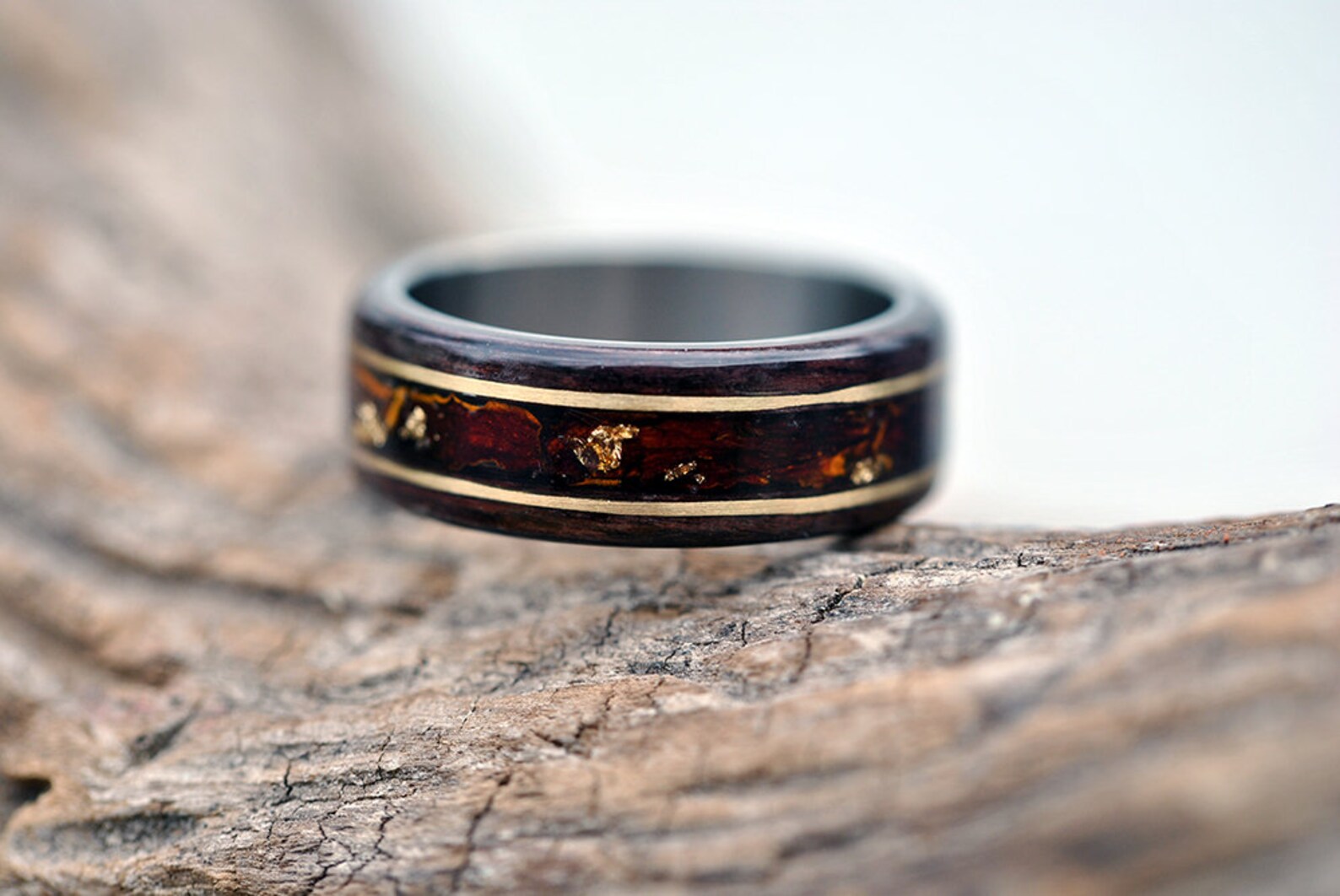 Ring wood wood rings for men 5 Year Anniversary Wooden | Etsy