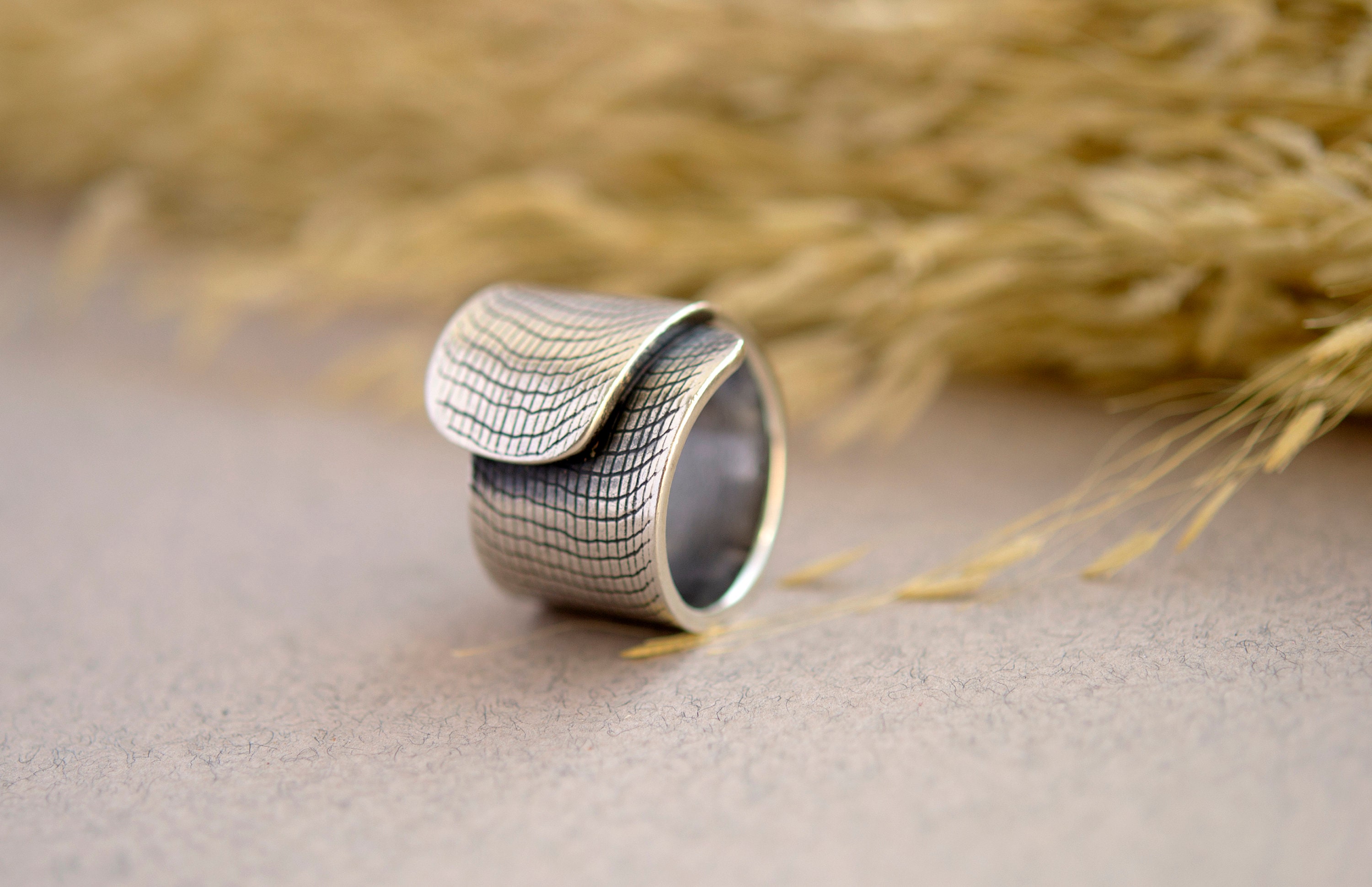 Women's Wide Band Ring. Women's Silver Ring. Silver - Etsy UK