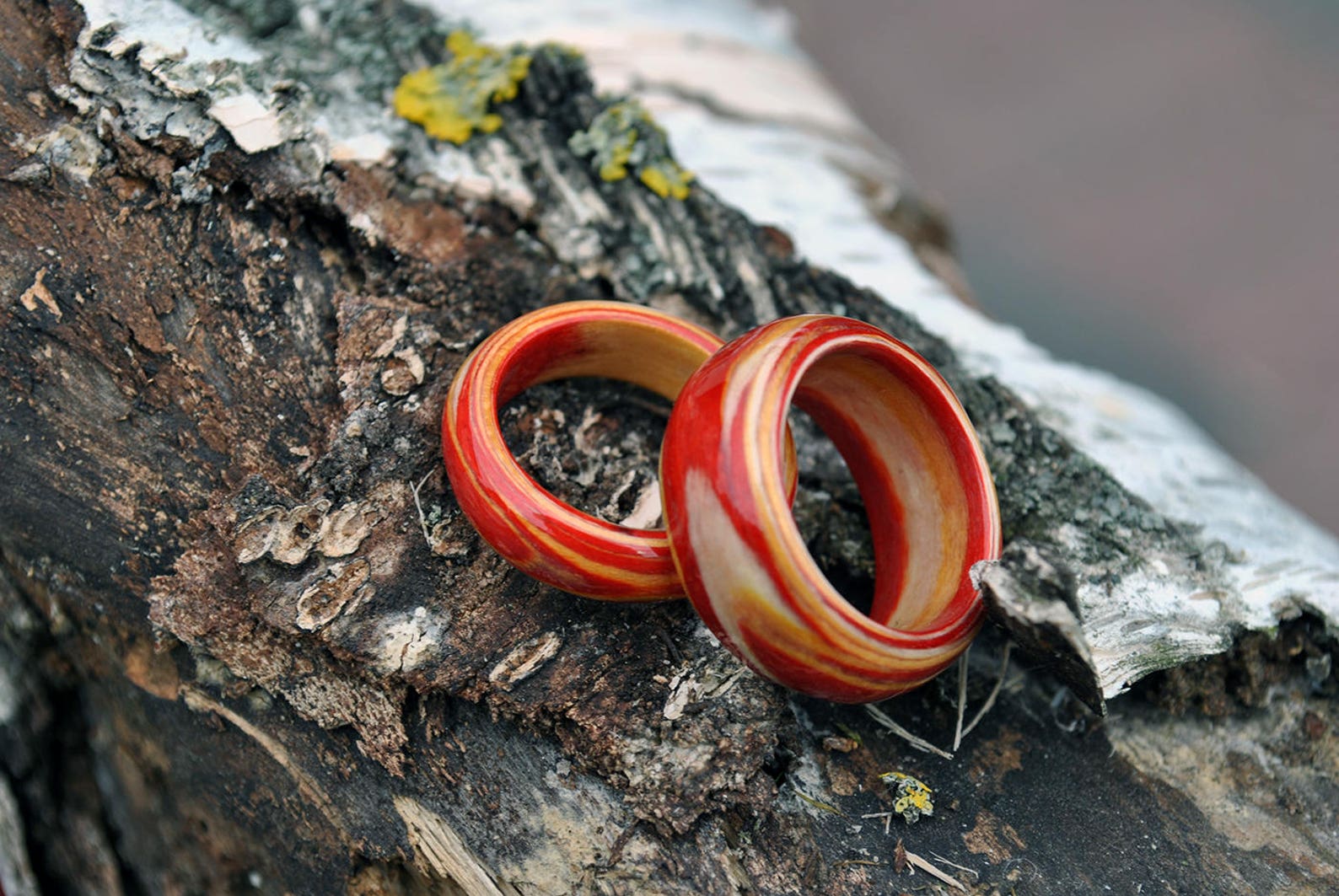 Mahogany Ring-red Ring-wood Ring-wooden Jewelry-wedding | Etsy