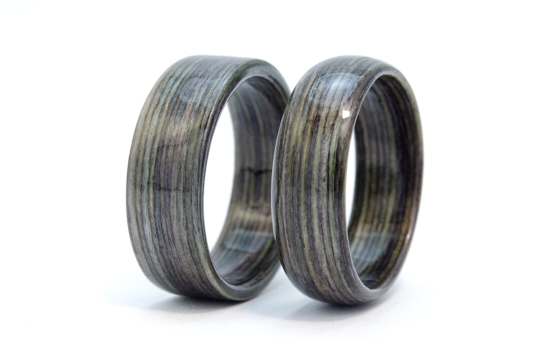 Wooden Ring 5 Year Anniversary Wedding Band Women Fashion - Etsy