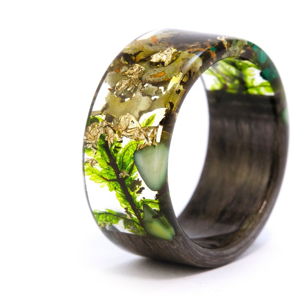 Green Resin Ring - Etsy
