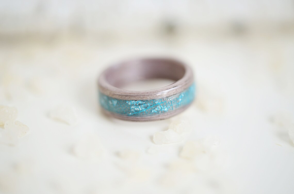 Secret wood ring wooden couple rings Bentwood Rings wood | Etsy