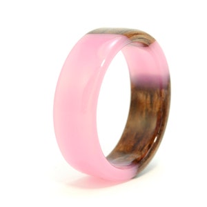 Pink Ring, Bright Pink Ring,ring for Girl, Pretty Pink Glitter Resin ...