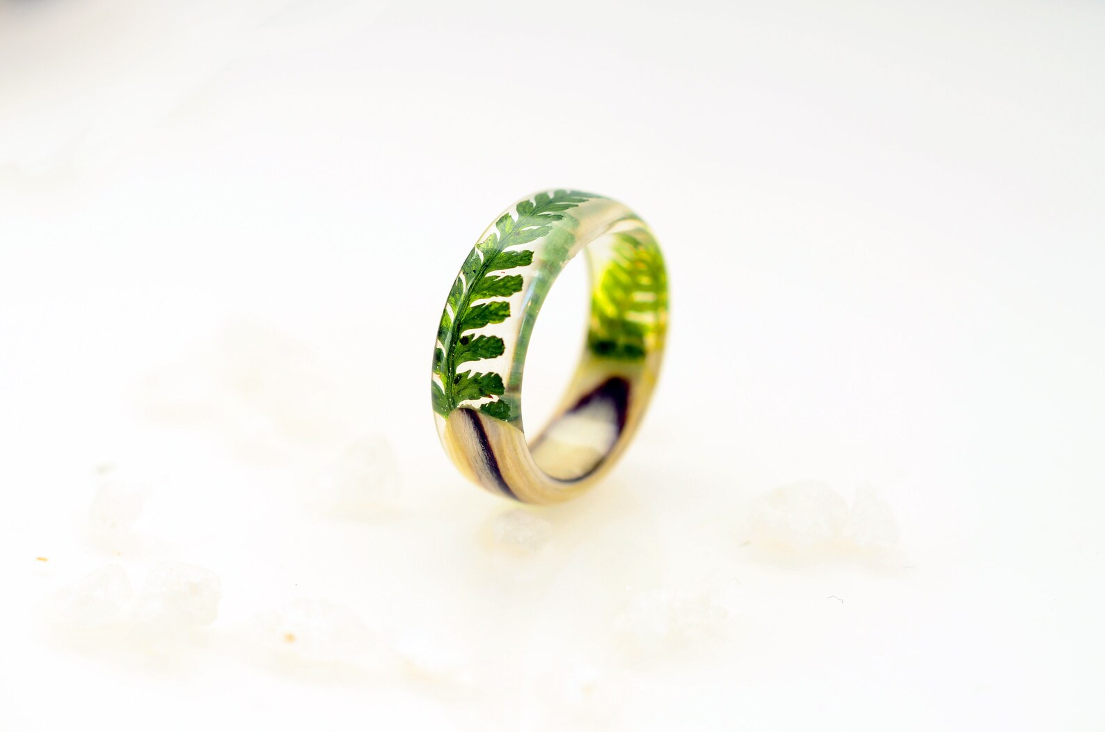 Real Fern Resin Ring. Forest Women Ring With Real Fern. Wood - Etsy