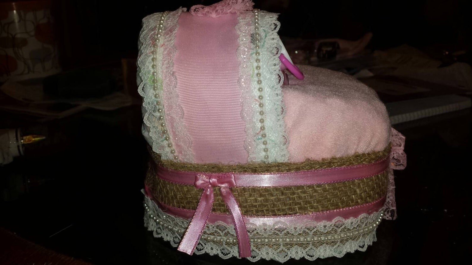 Diaper Bassinet Mini Made to Order Baby Shower Table - Etsy