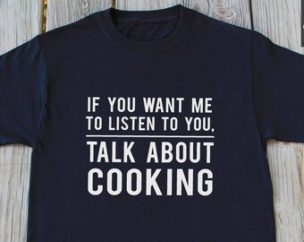 Funny Cooking Shirt never Trust A Skinny Cook - Etsy