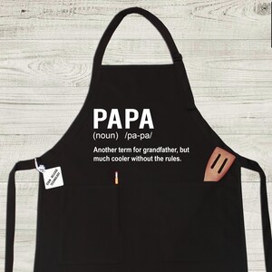 Papa Gifts, Papa Apron, Fathers Day Gift for Papa, New Papa Gift ...