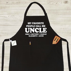 Apron for Uncle, Personalized Uncle Gift, Uncle Apron, Uncle Gift ...