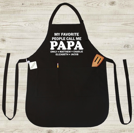 Papa Apron Personalized Papa Apron Apron for Papa Papa - Etsy