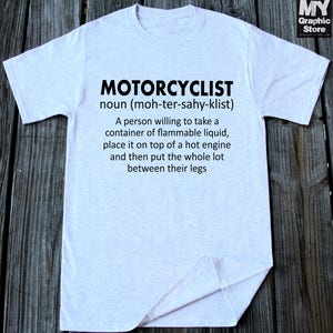 Motorcycle T-shirt Funny Motorcyclist Shirt Gift for Biker Christmas ...