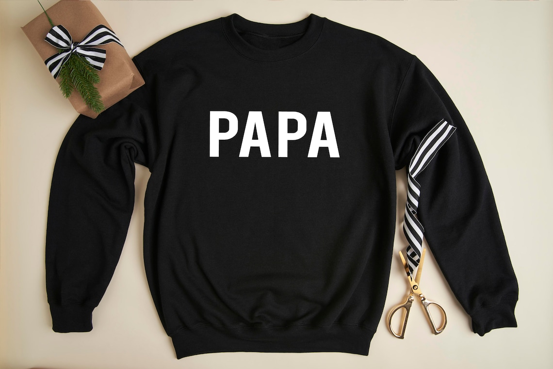 Papa Sweatshirt Christmas Sweatshirt for Papa Grandparent - Etsy