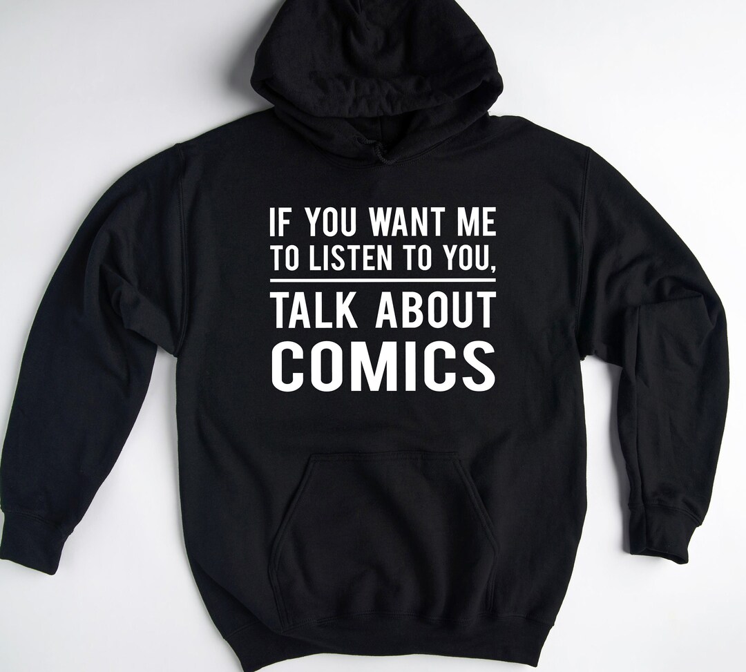 Funny Comics Hoodie, Comics Lover Sweatshirt, Comics Sweater, Comic ...