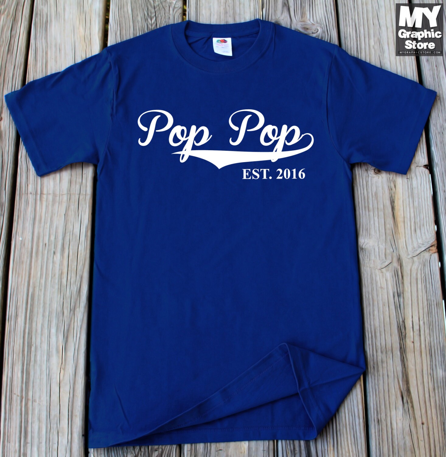 Pop Pop T-Shirt Gift For Pop Pop 2016 Fathers Day Gift | Etsy