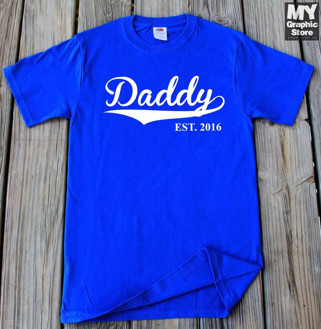 Daddy EST Shirt Dad EST Fathers Day Gift New Daddy Shirt Fathers Day ...