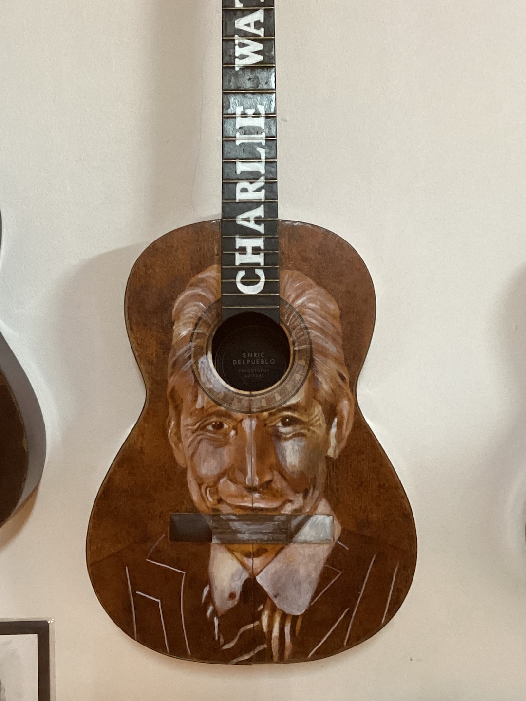 Charlie Watts. Pyrography Guitar. Pyrography. Woodburnig Acoustic ...
