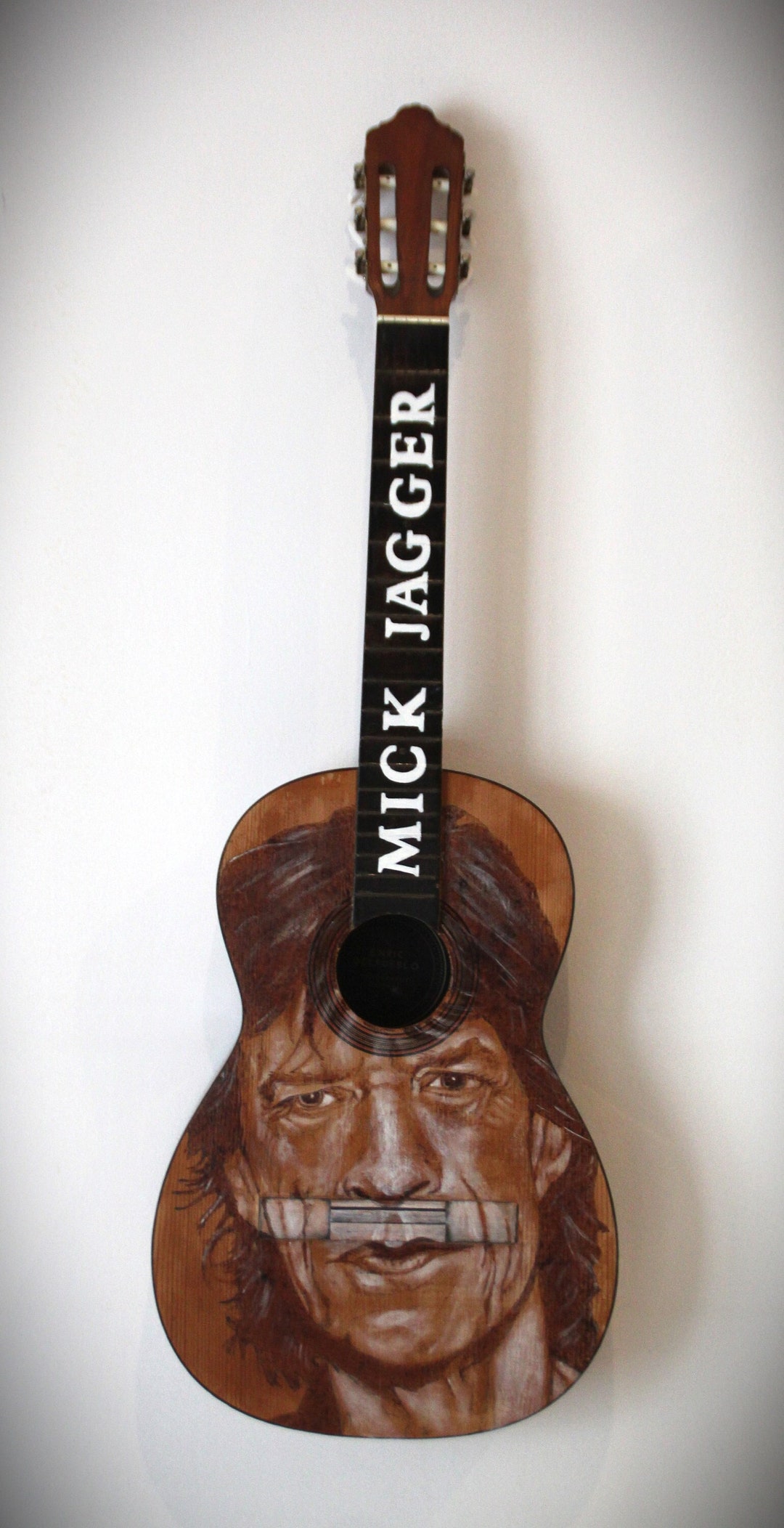 Mick Jagger. Pyrography Guitar. Pyrography. Woodburnig Acoustic Guitar ...