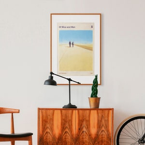 Of Mice and Men, John Steinbeck - Large Literary Book Cover Print ...