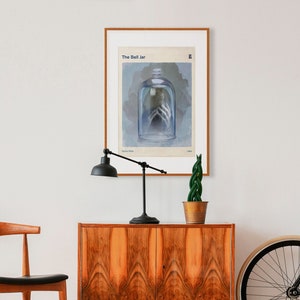 The Bell Jar, Sylvia Plath - Literary Book Cover Poster Large ...