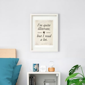 Salinger's the Catcher in the Rye - Small Literary Quote Print ...