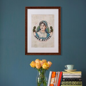 Jane Austen Portrait Printable Literary Art Print Medium, Literature ...