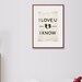 I Love You, I Know - Leia Solo Star Wars Love Quote Poster Medium ...