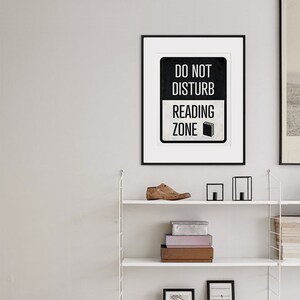 Do Not Disturb, Reading Zone - Book Lover Gift, Bookworm, Bibliophile ...