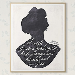 Emily Brontë Wuthering Heights - Literary Quote Medium Poster ...