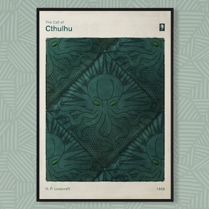 H. P. Lovecraft "the Call of Cthulhu" - Large Literature Book Cover ...