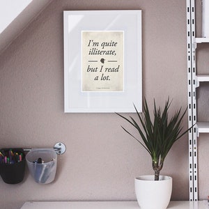 Salinger's the Catcher in the Rye - Small Literary Quote Print ...