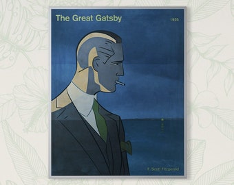 The Great Gatsby Quote / F. Scott Fitzgerald / Among the - Etsy