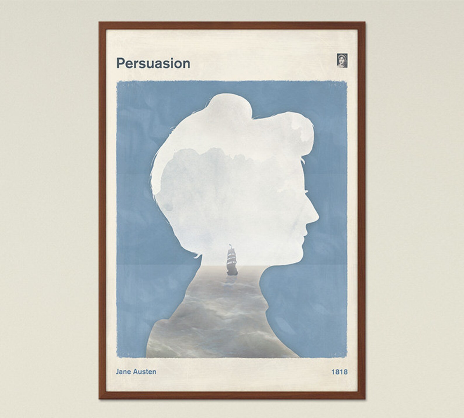 Jane Austen Persuasion Large Book Cover Poster Literary | Etsy