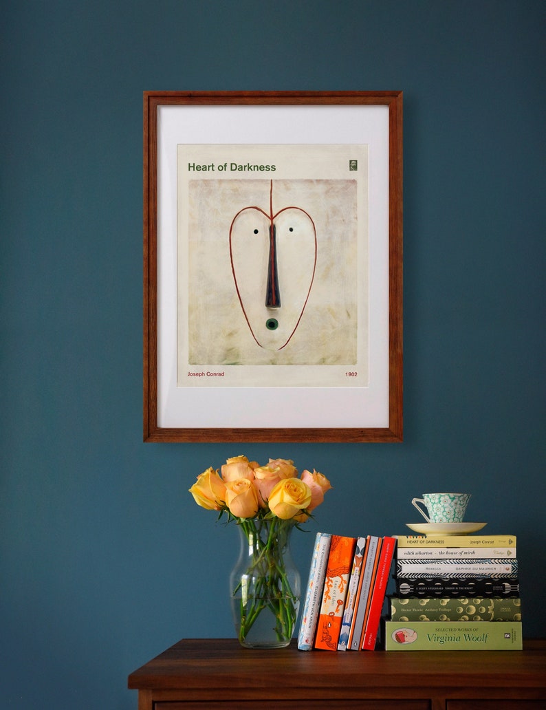 Heart of Darkness Joseph Conrad Book Cover Poster Large | Etsy