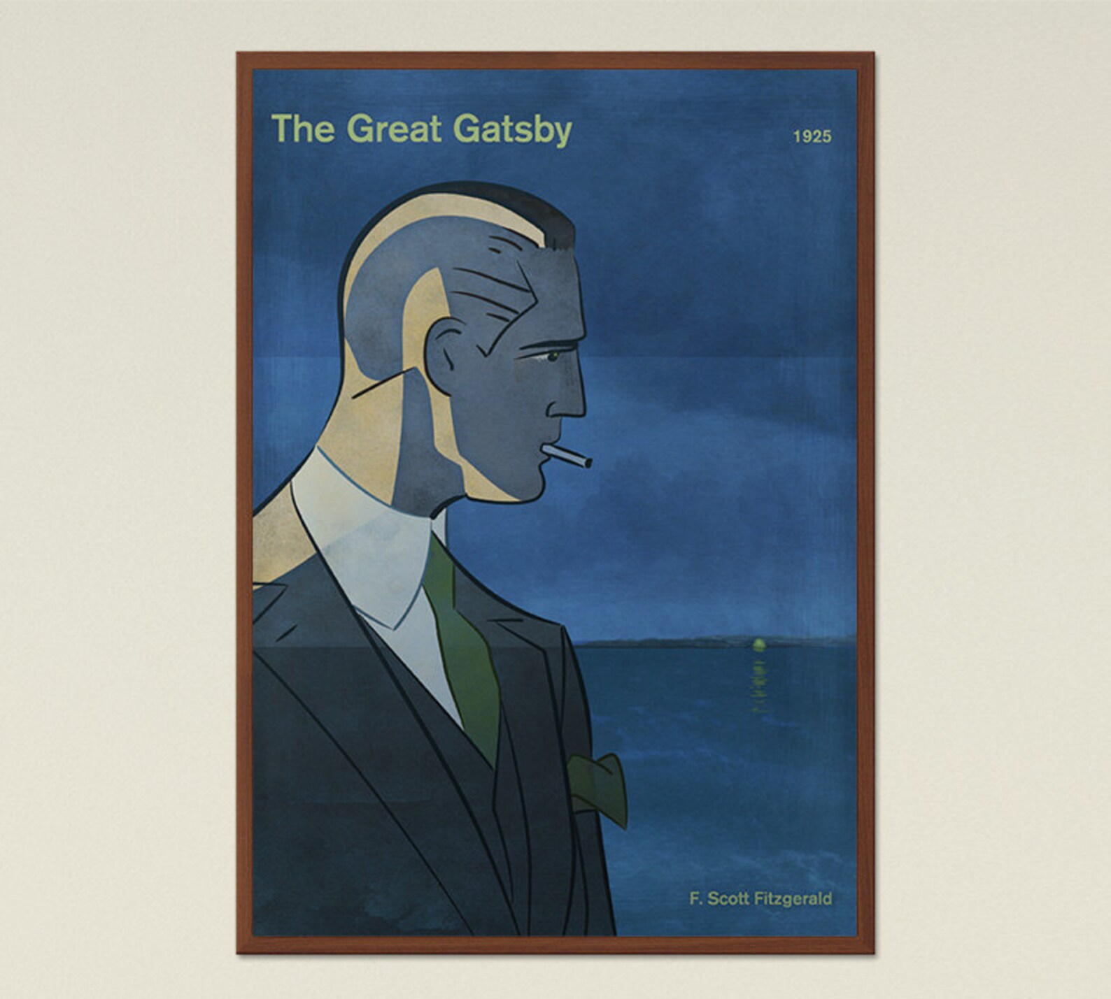 Scott Fitzgerald The Great Gatsby Large Literary Book Cover | Etsy