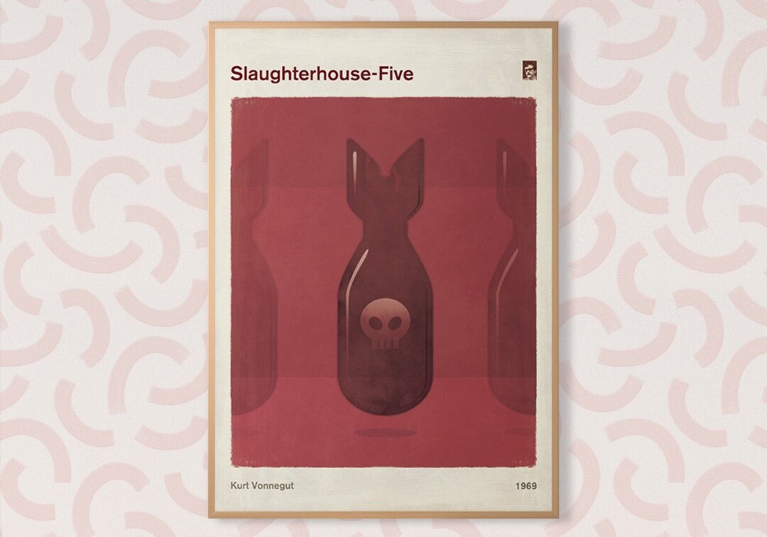 Kurt Vonnegut, Slaughterhouse-five - Large Book Cover Poster, Literary ...
