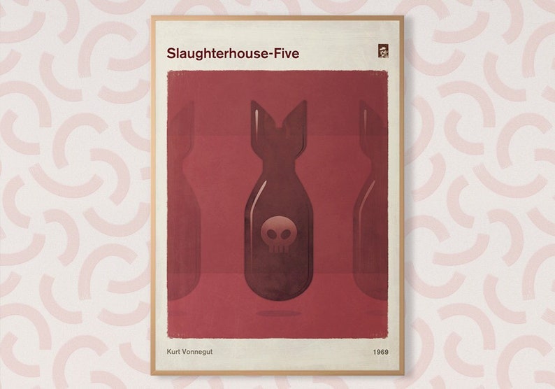 Kurt Vonnegut Slaughterhouse-five Large Book Cover Poster - Etsy