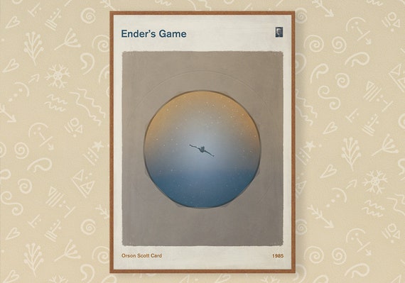 Ender's Game Literary Book Cover Art Poster Large Book | Etsy