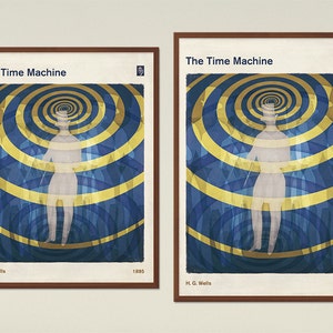 The Time Machine H. G. Wells Literature Book Cover Poster | Etsy