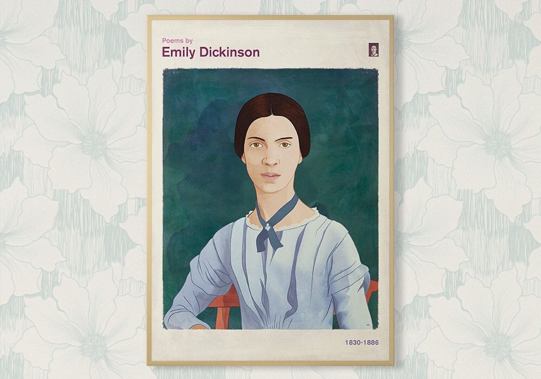 Poems by Emily Dickinson American Literature Poetry Portrait - Etsy