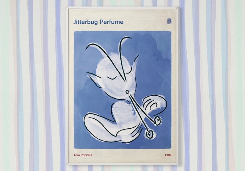 Jitterbug Perfume, Tom Robbins - Book Cover Poster Large, Literary Gift ...