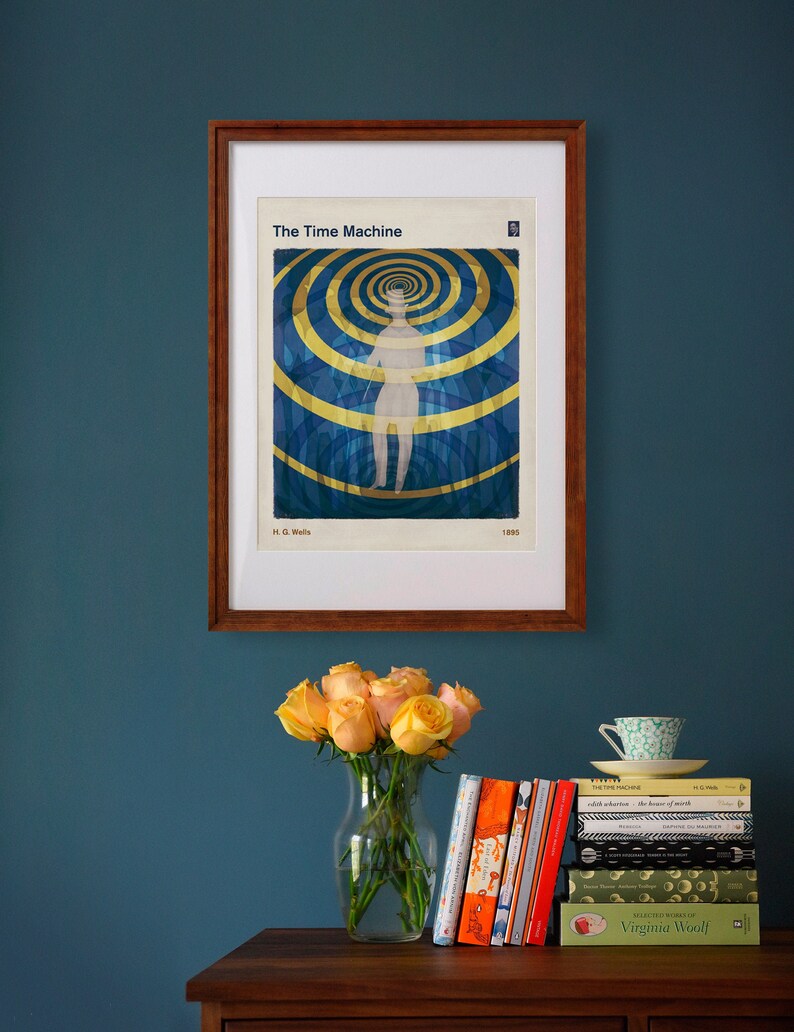 The Time Machine H. G. Wells Literature Book Cover Poster - Etsy